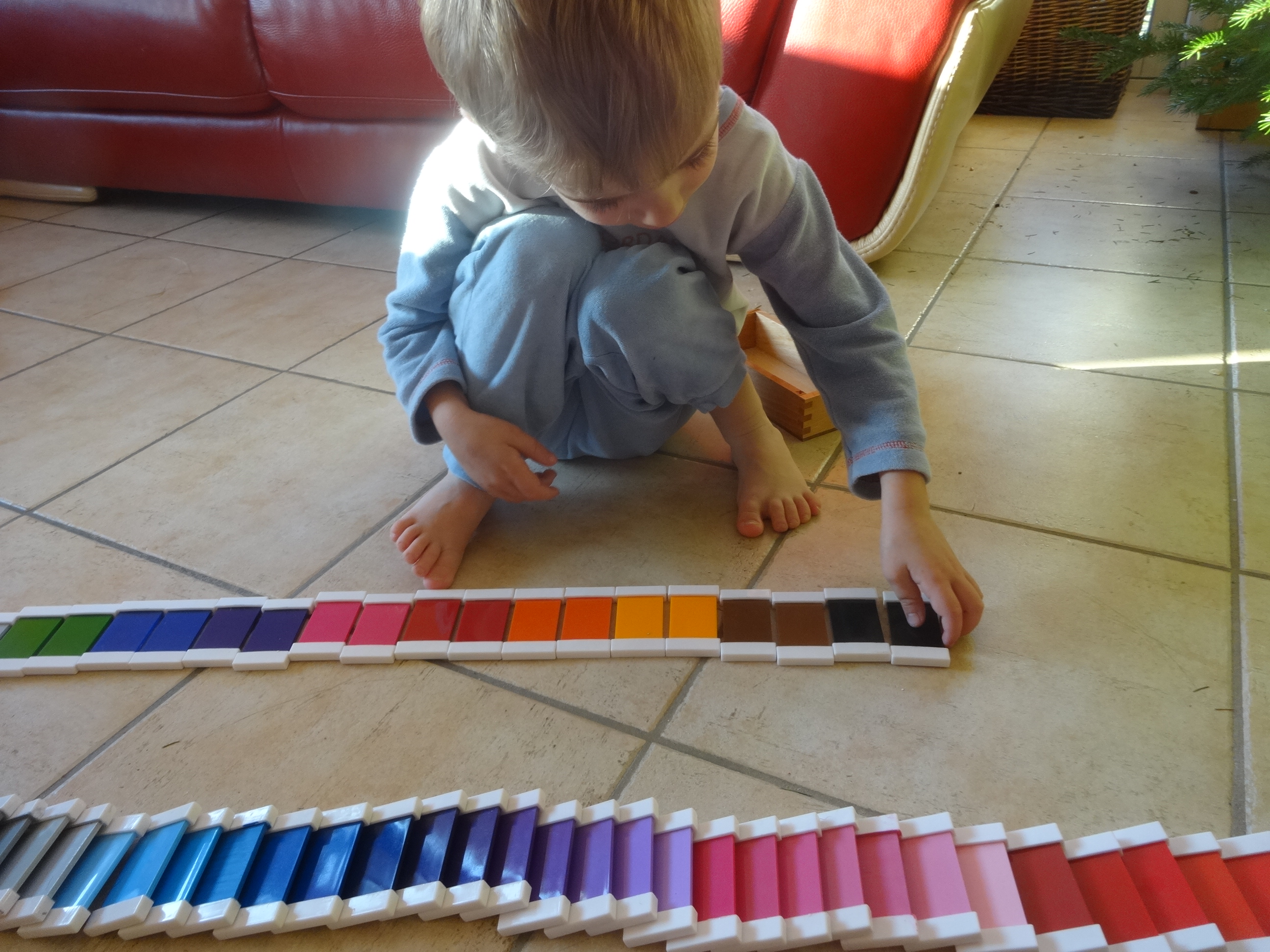 Des serpents avec les couleurs Montessori | Activités à la maison